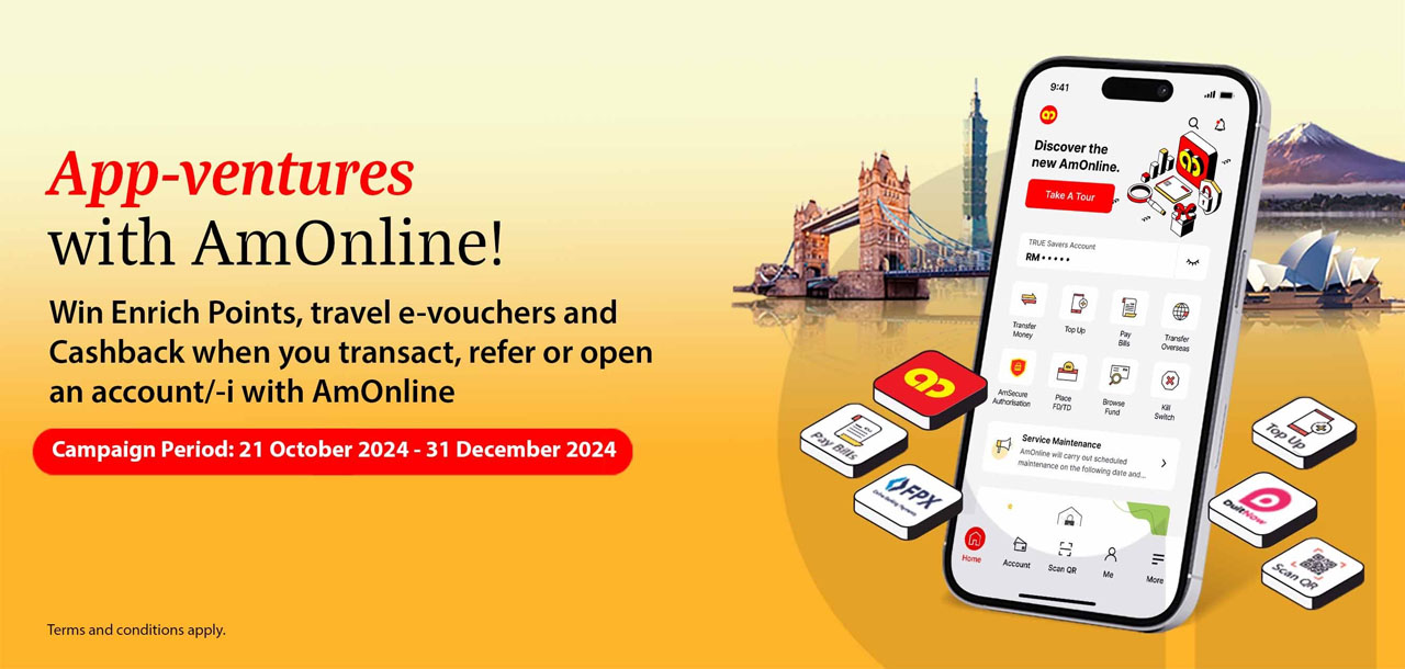 Enjoy your trip with travel insurance via AmOnline